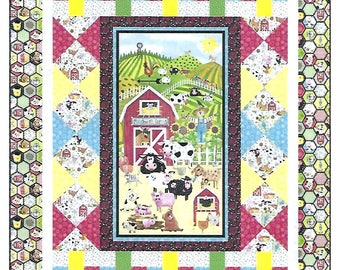 Farm animals quilt | Etsy