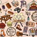 Camping Clipart summer clipart bullet journal stickers