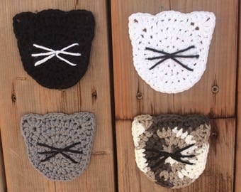 Crochet cat face | Etsy