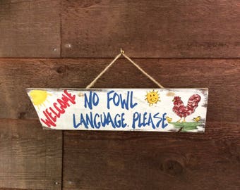 No foul language | Etsy