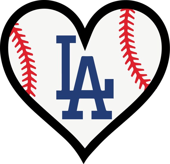 Sale Los Angeles Dodgers Baseball l Love Heart digital for