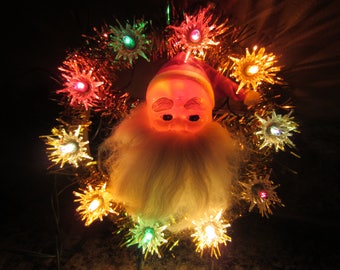 Santa tree topper | Etsy