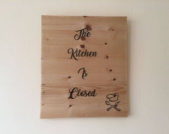 Kitchen closed sign | Etsy