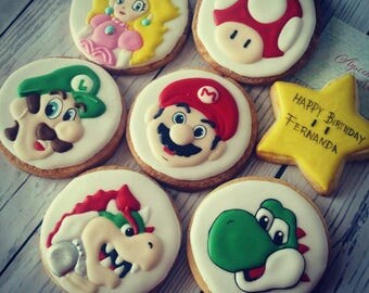 Mario cookies | Etsy