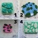 Silicone molds in the form of flowers of various shapes and