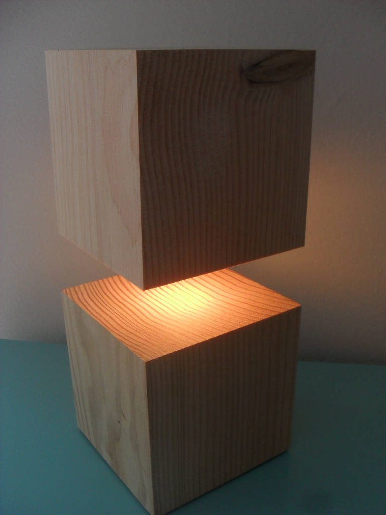 accent lamp / mood light / reclaimed wood lamp / desk lamp