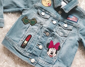 Custom denim jacket | Etsy