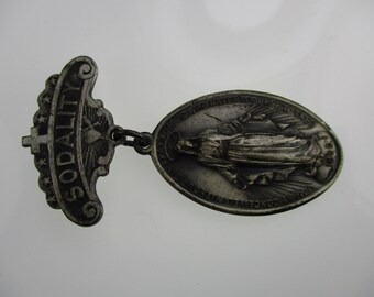 Virgin mary pin | Etsy