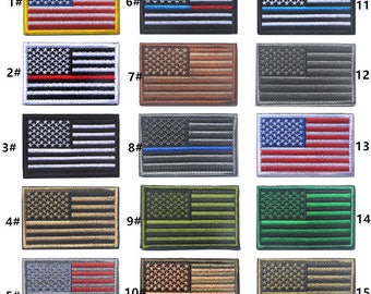 Usa flag patch | Etsy