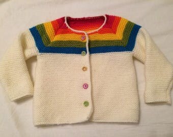 Hand knit jacket | Etsy