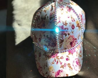 Rhinestone hat | Etsy