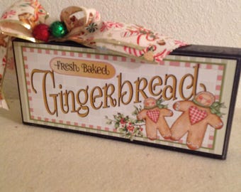 Gingerbread sign | Etsy