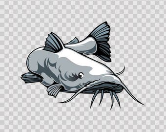 Catfish decals | Etsy