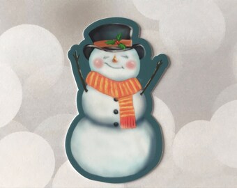 Snowman stickers | Etsy