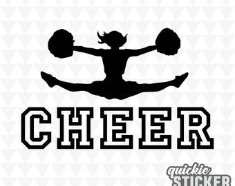 Cheer car decal | Etsy