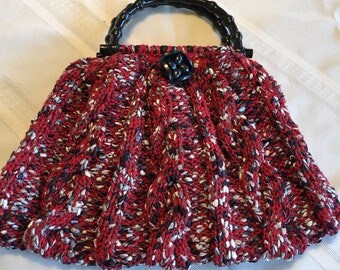 Knitted Laptop Sleeve Computer Cozy Electronic Case Red Cable