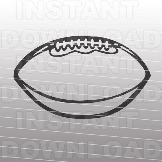 Football Outline SVG File Vector Art Commercial & Personal