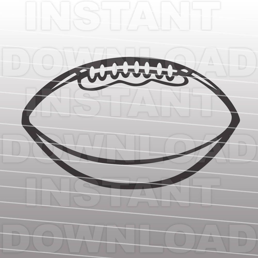 Football Outline SVG File Vector Art Commercial & Personal