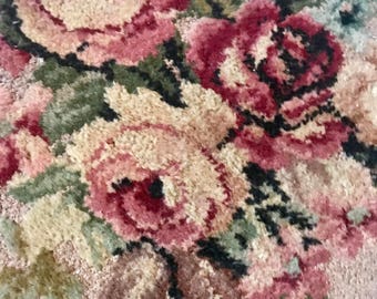 Floral rug | Etsy