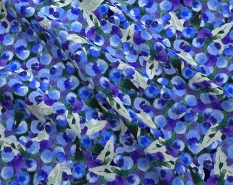 Blueberry fabric | Etsy