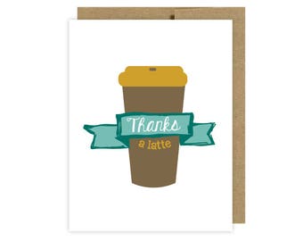 Thanks a latte | Etsy
