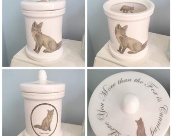 Fox jar | Etsy
