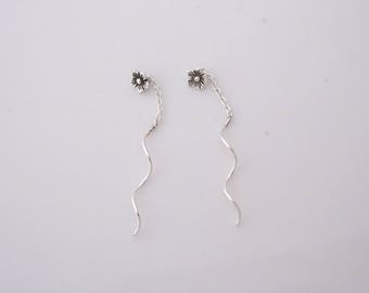 Thread earrings | Etsy