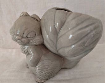 Squirrel planter | Etsy