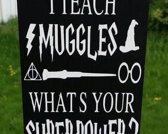 Muggle sign | Etsy