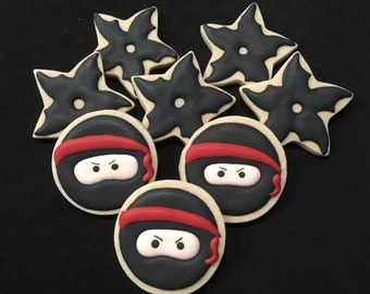 Ninja cookies | Etsy