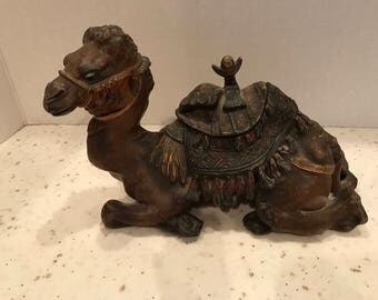 Vintage Ink Well Purple Glass L H Thomas Co Chicago Air