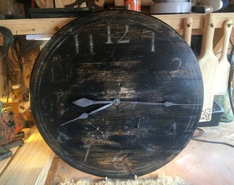 Rustic wall clock | Etsy