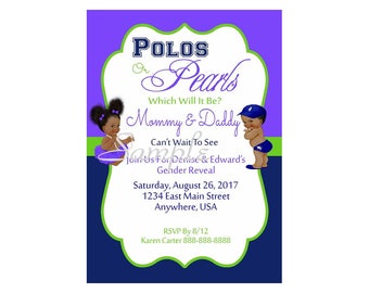 Polo invitation | Etsy