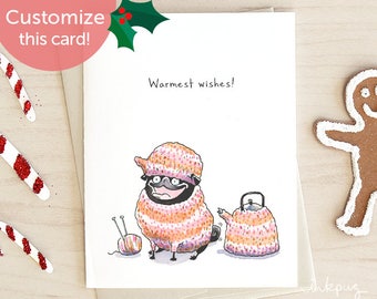 Pug art pug cards funny cards pins and magnets by Inkpug on Etsy