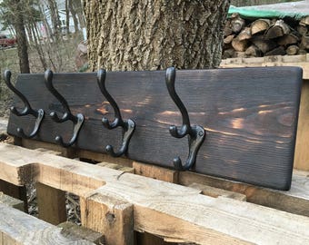 Rustic coat rack | Etsy