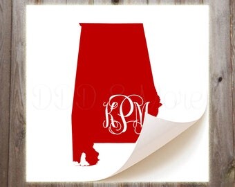Alabama monogram | Etsy