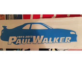 Paul walker decal | Etsy