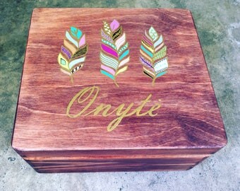 Hand decorated box | Etsy