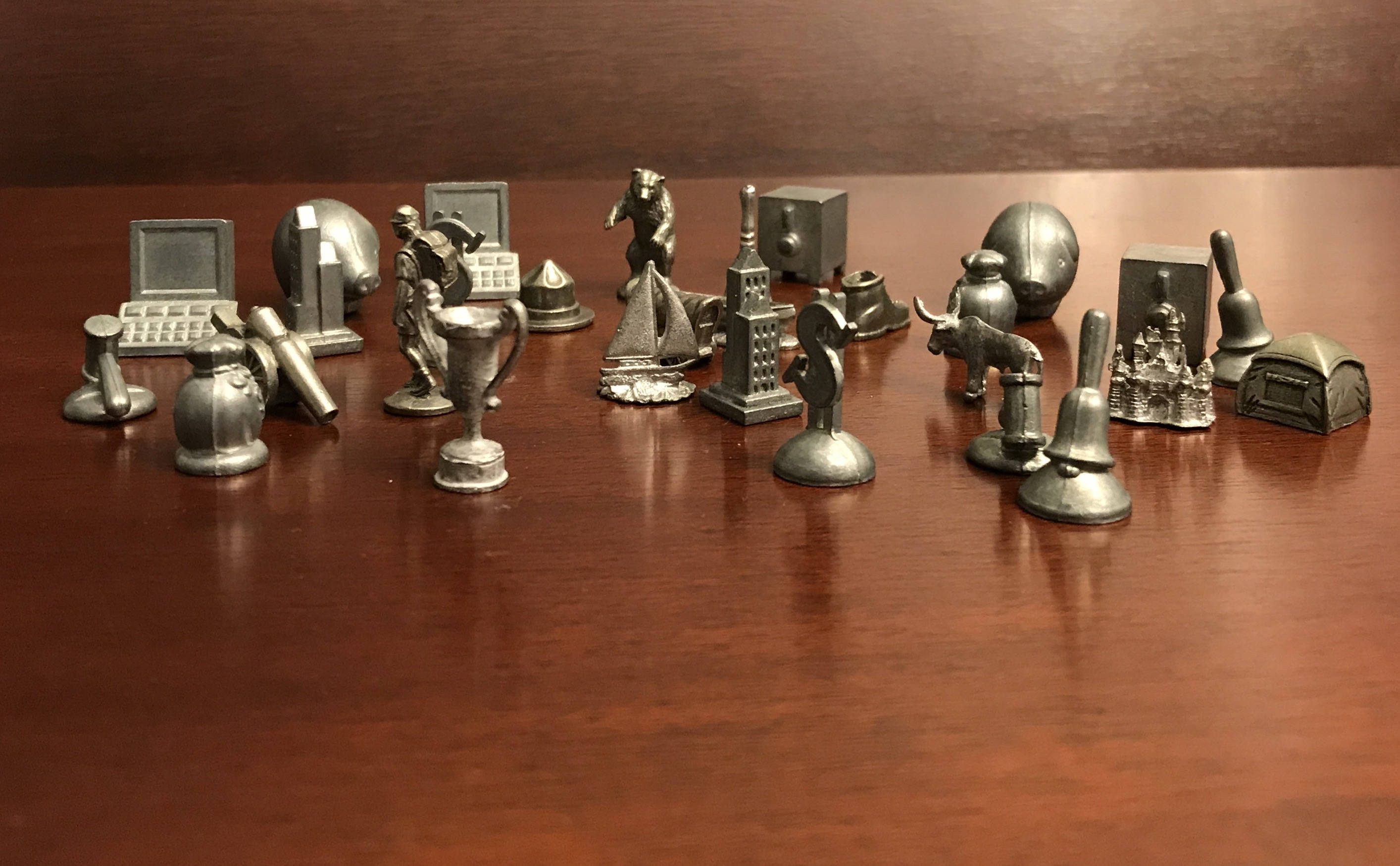 Monopoly Game Pieces, Usaopoly pieces, Pewter Game pieces for crafts ...