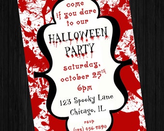 Bloody invitation | Etsy
