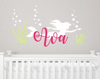 Little mermaid decal | Etsy