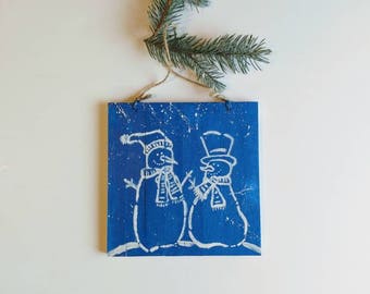 Snowman string art | Etsy