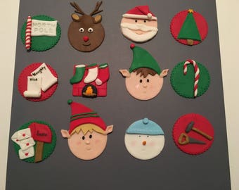 Elf cupcake toppers | Etsy
