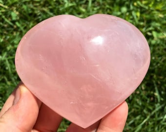 Rose quartz crystal | Etsy