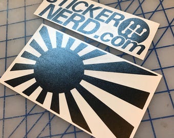 Rising sun decal | Etsy