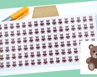 Teddy bear stickers | Etsy