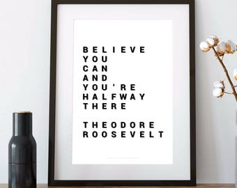 Theodore roosevelt | Etsy