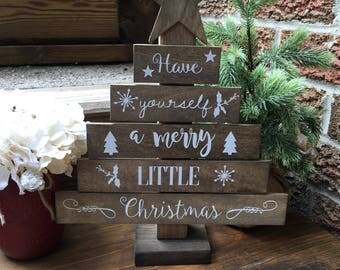 Christmas tree sign | Etsy