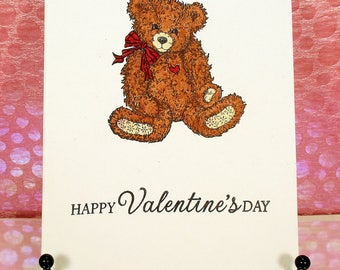 Teddy bear card | Etsy