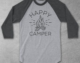 Happy camper shirt | Etsy